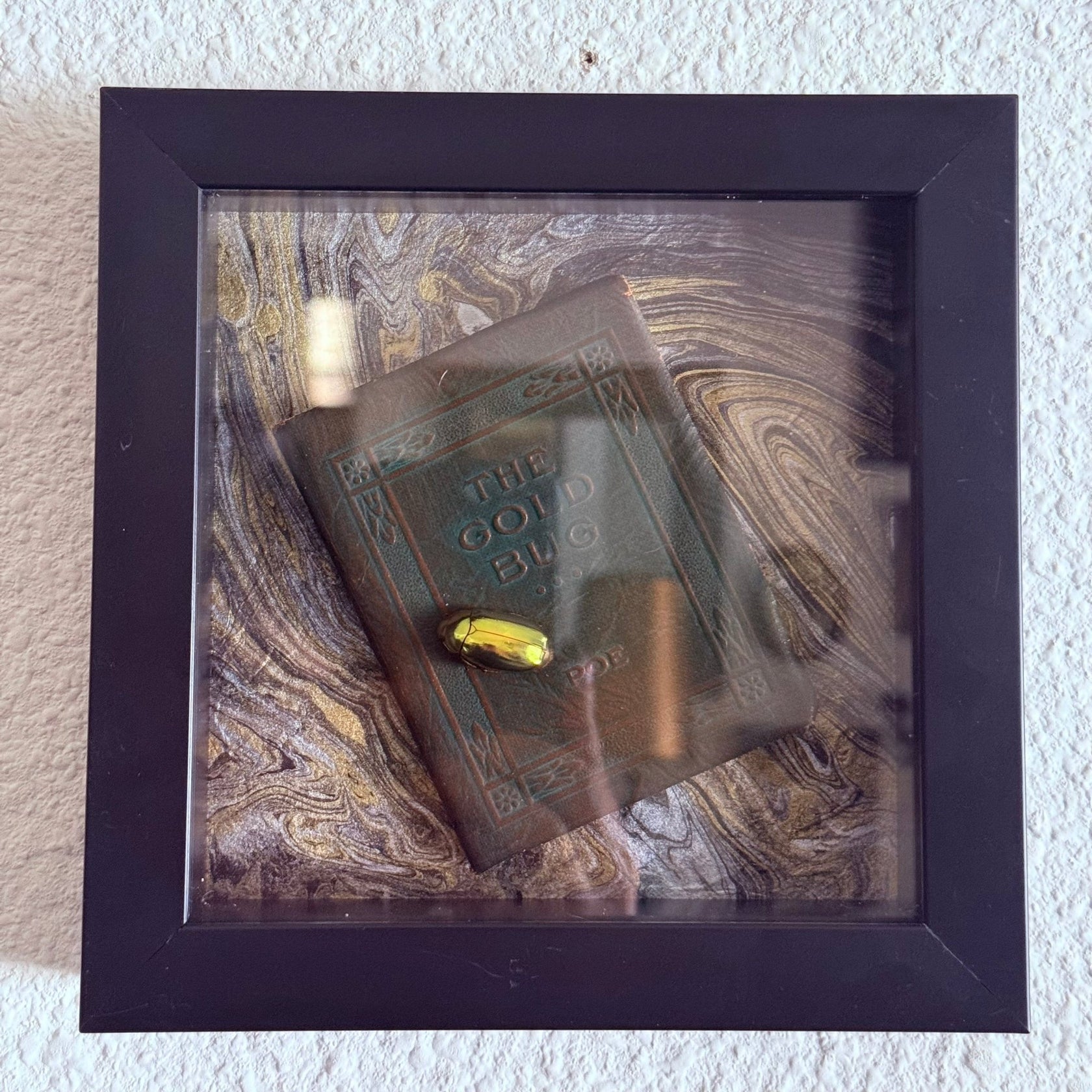 "The Gold Bug" Poe Gold Metallic Beetle Diorama – Loved To Death